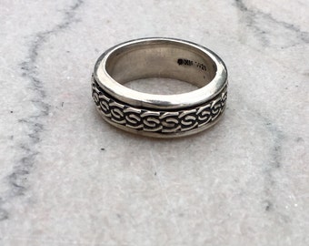 Silver spinner ring | Etsy