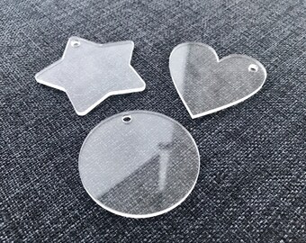 Blank acrylic shapes | Etsy