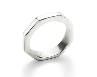 Octagon shape ring | Etsy