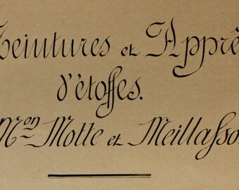 French script paper | Etsy