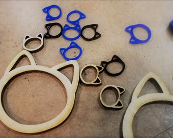 Items similar to Cute Wrap-around Cat Ring on Etsy