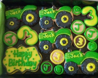 Tractor cookies | Etsy