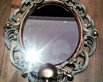 Skull mirror | Etsy