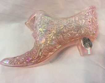 Fenton glass shoe | Etsy