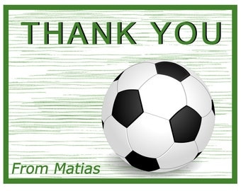 Soccer thank you | Etsy