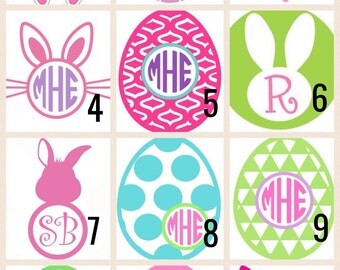 Easter egg decal | Etsy