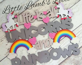 Rainbow wall decal | Etsy