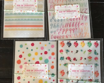 Rub on letters | Etsy