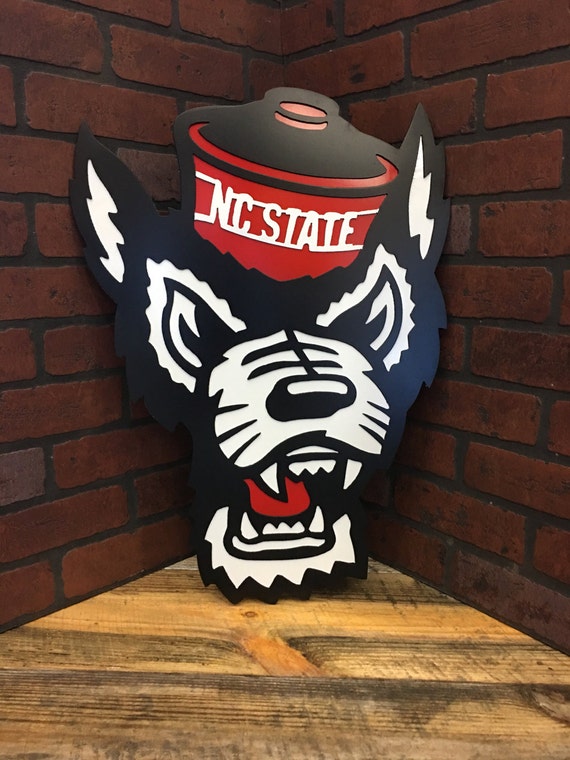 24 NC State Wolfpack Tuffy head handmade custom metal