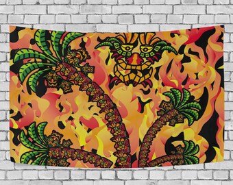 Psychedelic tapestry | Etsy