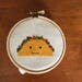 Taco Cross Stitch Taco Needlepoint Food Cross Stitch Funny