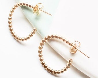 Mini hoop earrings | Etsy