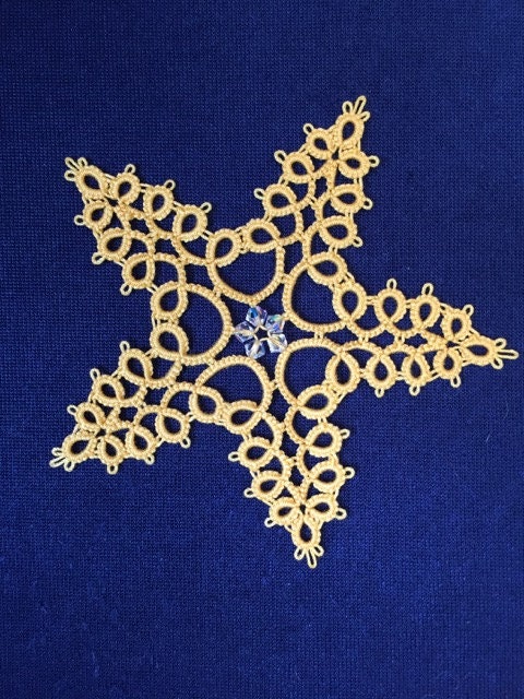 Crystal Star TATTING PATTERN by LaCossette on Etsy