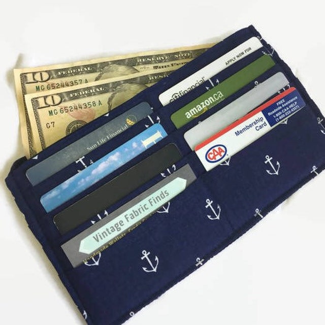 Handmade Credit Card Holders Wallets eReader by VintageFabricFinds