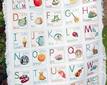 Cross stitch blanket | Etsy