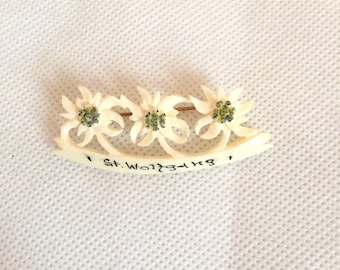 Edelweiss brooch | Etsy