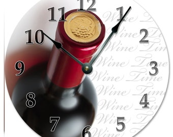 Unique wine bottle clock related items | Etsy