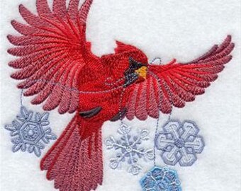 Embroidered cardinal | Etsy