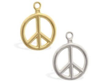 Gold peace sign necklace peace necklace delicate and