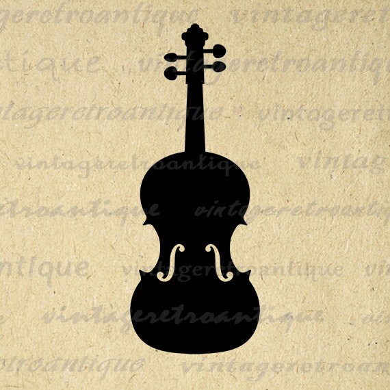 Violin Printable Image Download Violin Icon by VintageRetroAntique