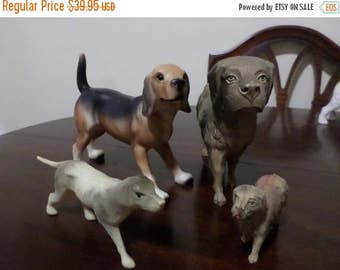 Plastic dog figurine | Etsy