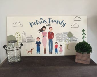 Family portrait | Etsy