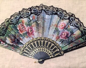 Lace hand fan | Etsy