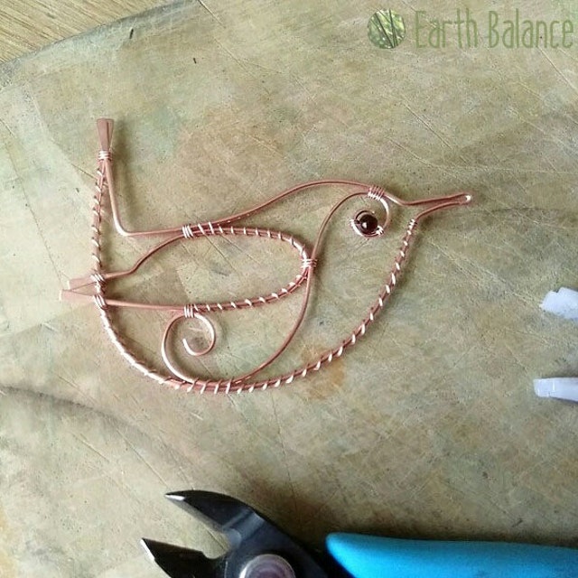 Copper Wire Art Home Decor Gifts Jewellery by EarthBalanceCraft