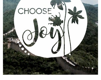 Joy wall decal | Etsy