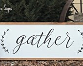 Gather sign | Etsy