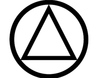 Aa triangle symbol | Etsy