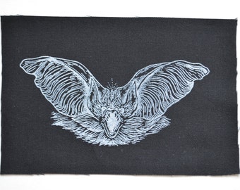 Embroidered Purple Bat Patch
