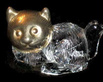 Glass cat figurines | Etsy