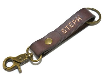 Personalized leather keychain keychains for women key chains