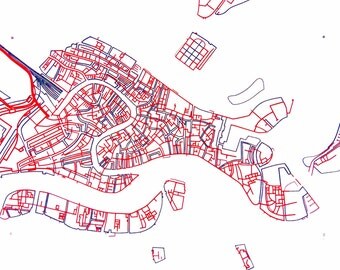 Venice map | Etsy