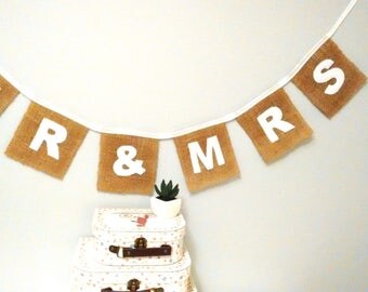 Burlap bunting | Etsy