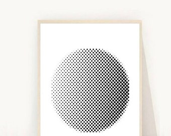 Black dot art | Etsy