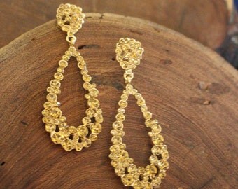 Gold rhinestones | Etsy