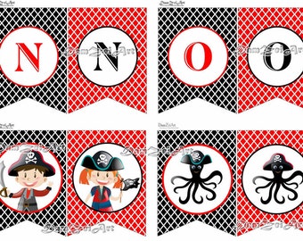 Pirate alphabet | Etsy