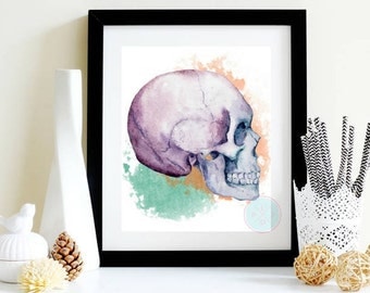 Skull art | Etsy