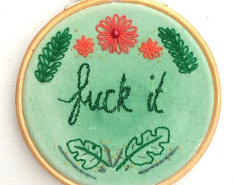 Sarcastic embroidery | Etsy