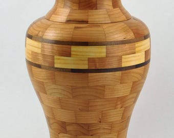 Round wood urns | Etsy