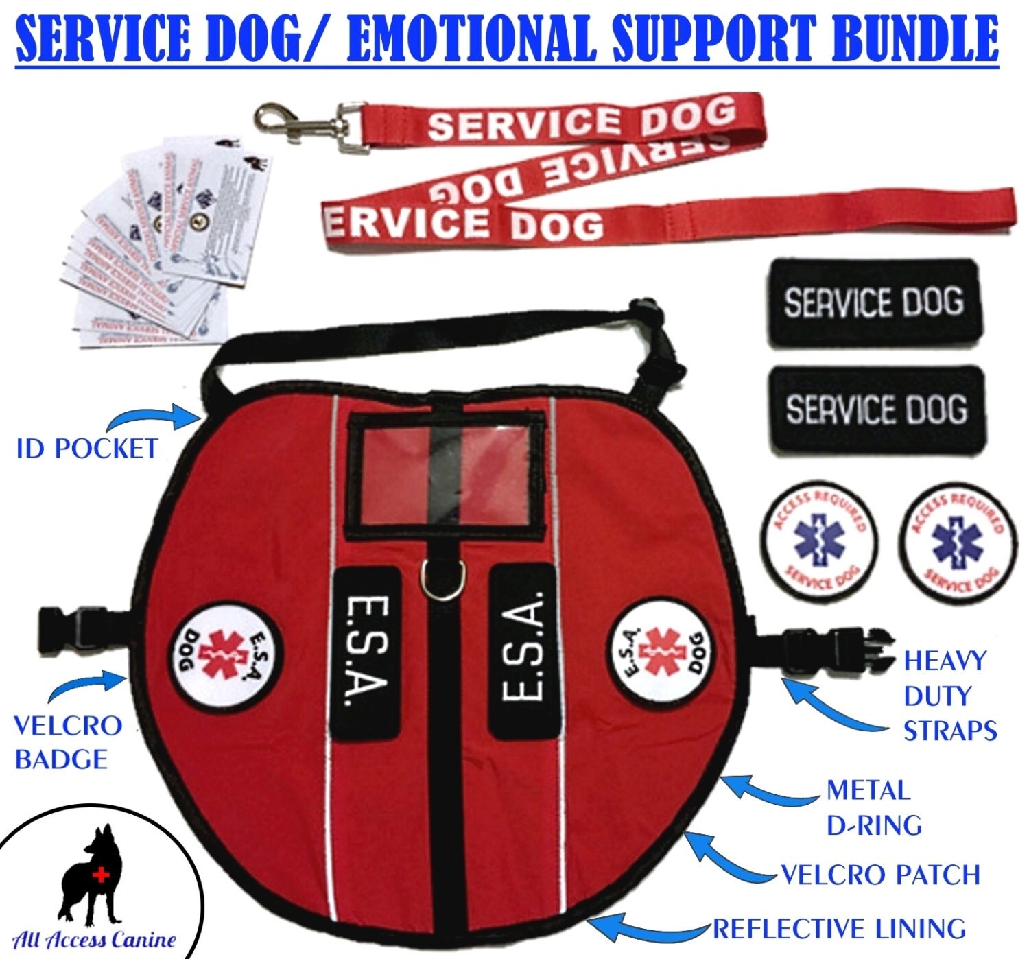 ALL ACCESS CANINE™ Emotional Support Animal Esa Dog