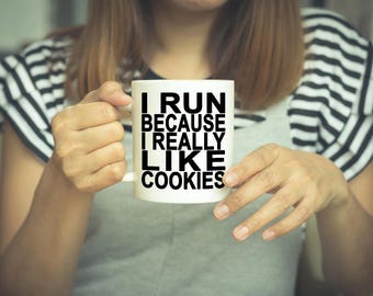 Funny running mug | Etsy