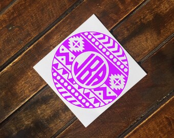 Aztec monogram | Etsy
