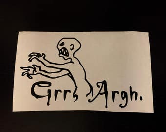 Grr argh | Etsy