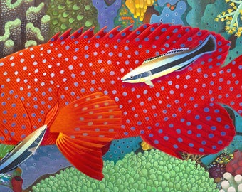 Coral reef art | Etsy