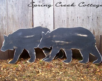 Bear silhouette | Etsy