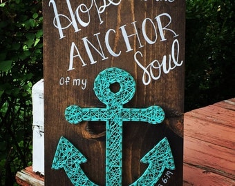 Anchor string art | Etsy