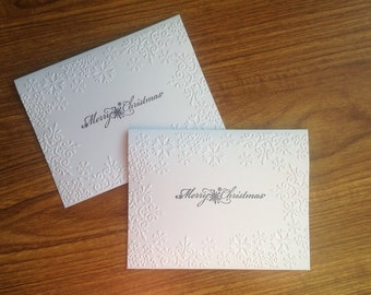 Snowflake note cards | Etsy